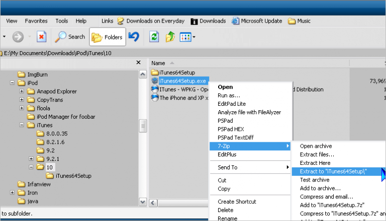iOS Driver unter Windows XP 64 bit installieren