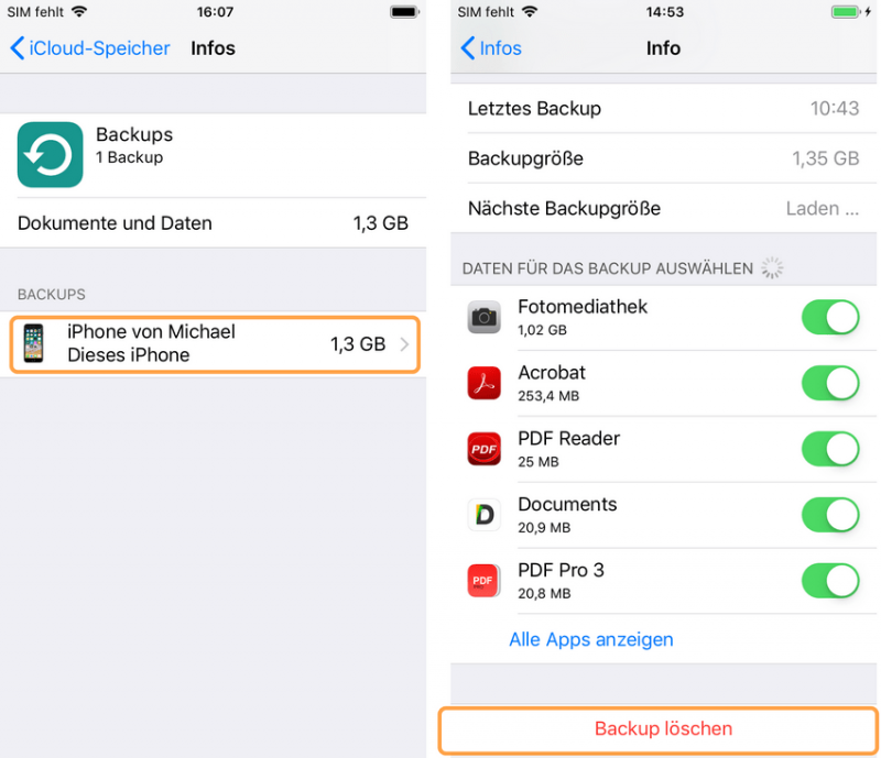 Alle Fragen rund um iCloud Backup hier erklärend beantwortet