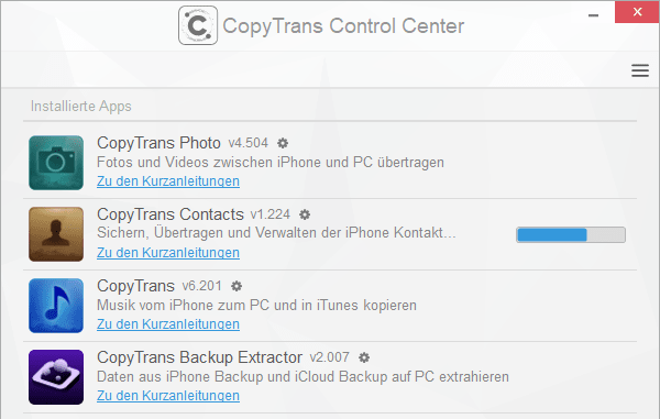 Wie kann ich die CopyTrans Programme auf die neueste Version upgraden?