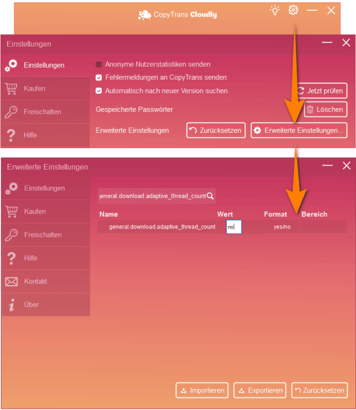 CopyTrans-Fehlerbehebung