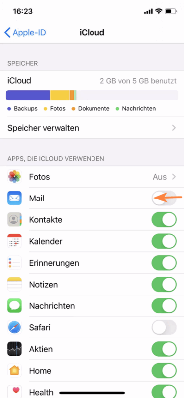 iCloud Backup löschen : so geht’s